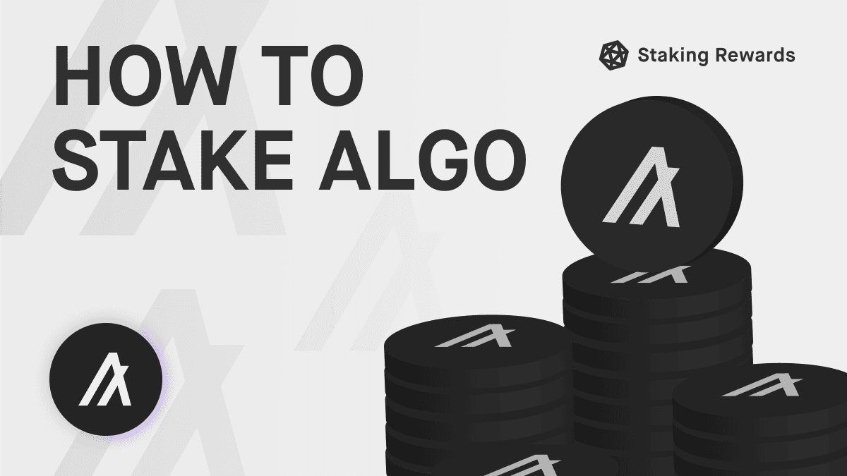 How to Stake Algorand (ALGO)